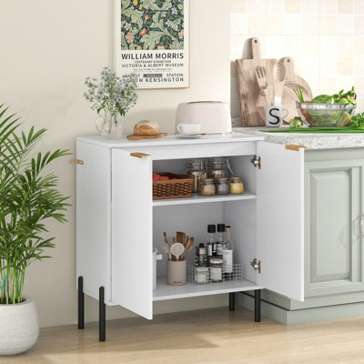 Costway 2-Door Buffet Cabinet Sideboard Cabinet Modern Kitchen Storage ...