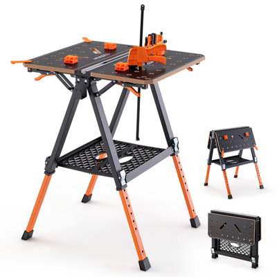 Folding work table & sawhorse store