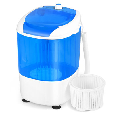 Costway 2-in-1 Mini Washing Machine Single Tub Washer and Spin Dryer W ...
