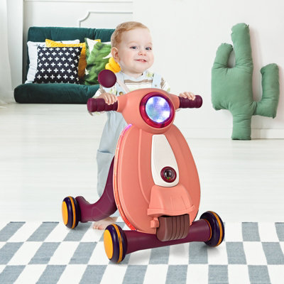 Costway 2 in 1 Sit to Stand Learning Walker Early Education Activity Center