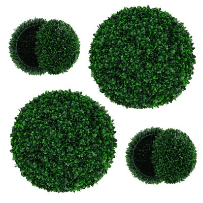 COSTWAY 2 PCS Artificial Topiary Balls 52 CM Round Faux Sphere Plant
