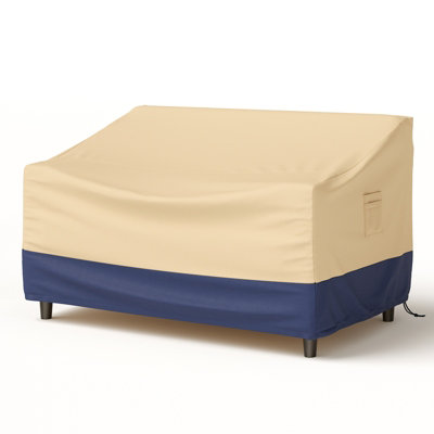 Costway 2-Seater Outdoor Sofa Cover Heavy Duty Polyester Patio Sofa ...