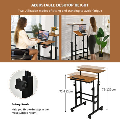 Mobile stand up desk store