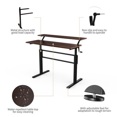 2 tier standing desk store