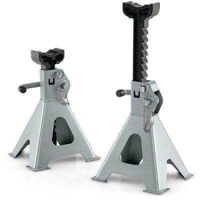 COSTWAY 2 Tons Jack Stands Vehicle Lifting Stand w/ Handle Lock ...