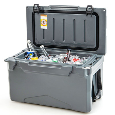 Costway 28L Rotomolded Cooler Insulated Portable Ice Chest with ...