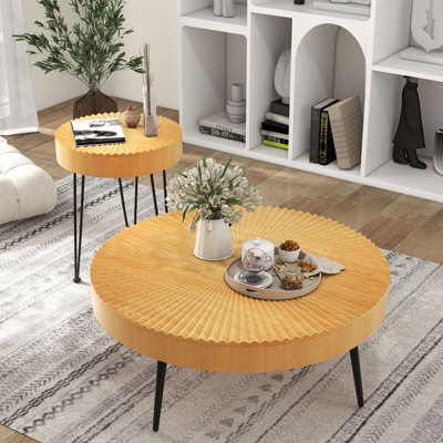 Round boho coffee table store