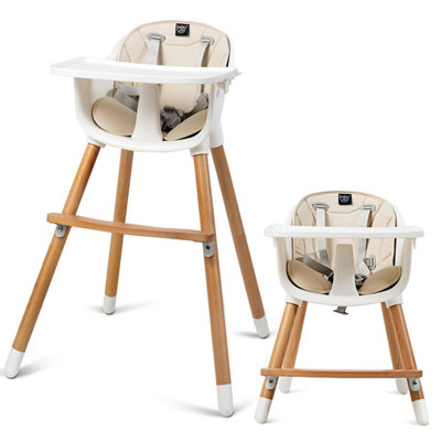 Costway 3 in 1 Baby Infant High Chair Feeding Dining Chair W/ Food Tray ...