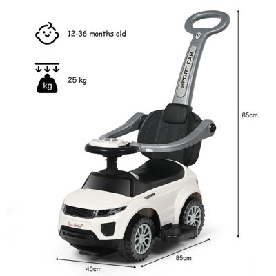COSTWAY 3 in 1 Baby Ride on Push Car Toy Kids Stroller Sliding Walking ...