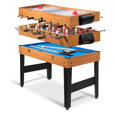 Costway 3 in 1 Multi Game Table Set Combination Billiard Foosball ...