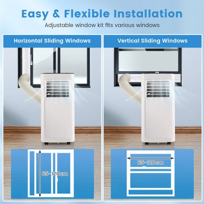 Costway 3-in-1 Portable Air Conditioner 8000BTU Air Cooler Fan ...