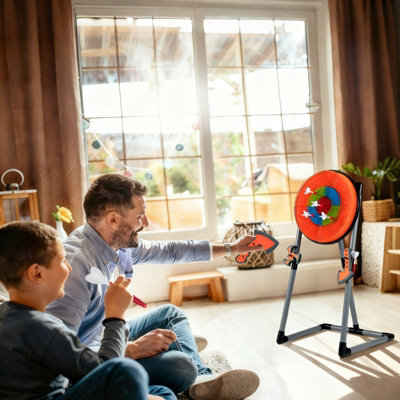 COSTWAY 3 in 1 Throwing Target Set, Kids Throwing Game w/ 3 Ninja Darts ...