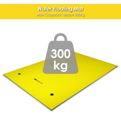 Costway 3 Layer Floating Water Mat Buoyancy Pad Swimming Pool Float Mat ...