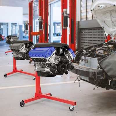 COSTWAY 340kg Capacity Engine Stand Heavy Duty Engine Motor Stand with ...