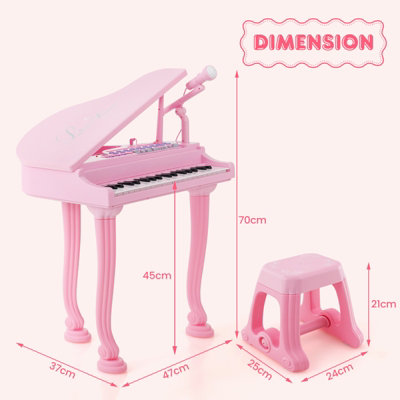Costway 37 Keys Kids Piano Keyboard Electronic Musical Instrument Toy ...