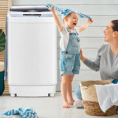 COSTWAY 4.5KG Load Portable Full-Automatic Washing Machine Compact ...