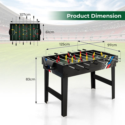 Costway 4 in 1 Multi Game Table Set Combination Soccer Air Hockey Billiards Table Tennis