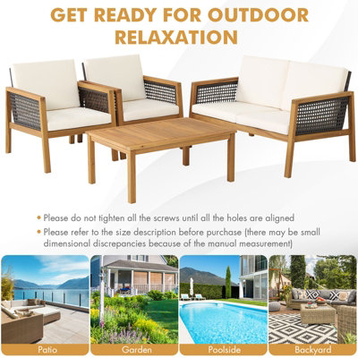 Costway 4 piece patio set store