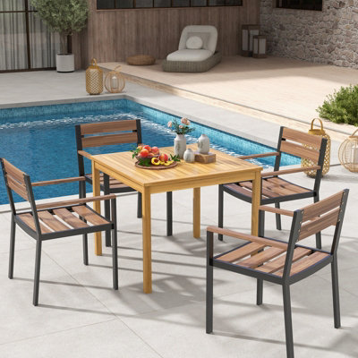 Large square outdoor dining table store