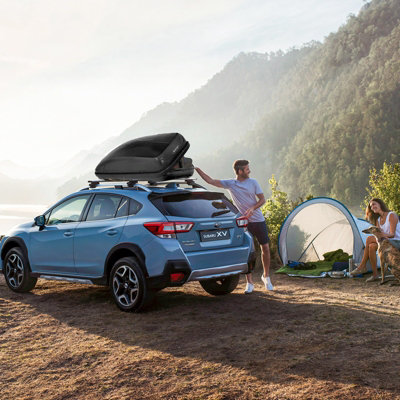 Costway 400L Car Roof Cargo Box SUVs Waterproof Carrier w/ Lock & Key ...