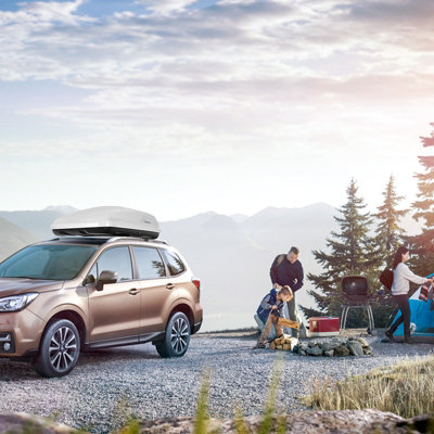 Costway 400L Car Roof Cargo Box SUVs Waterproof Carrier w/ Lock & Key ...