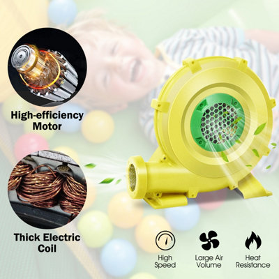 Costway 450W Electric Air Blower Pump Fan Inflatable Bouncy Castle ...