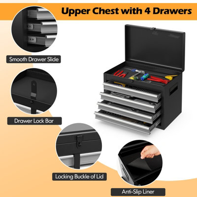 Costway 5-Drawer Rolling Tool Chest High Capacity Tool Storage Cabinet ...