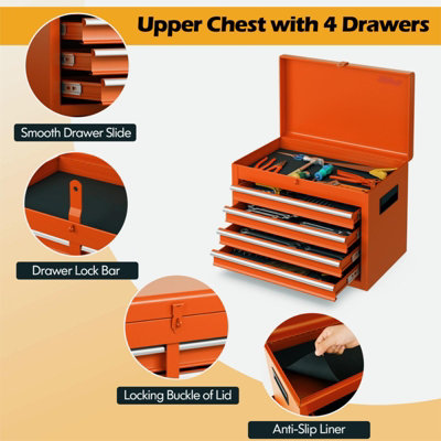 Costway 5-Drawer Rolling Tool Chest High Capacity Tool Storage Cabinet ...