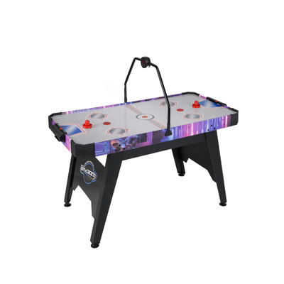 COSTWAY 54 inch Air Hockey Table 12V Powered Hockey Arcade with 2 Pucks ...
