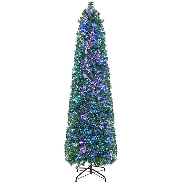 Costway 6 FT Fiber Optic Artificial Christmas Tree Prelit Costway 6 FT Fiber Optic Artificial Christmas Tree Prelit