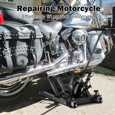 COSTWAY 680 kg Hydraulic Motorcycle/ATV Jack Lift Hoist Jacks Repair ...
