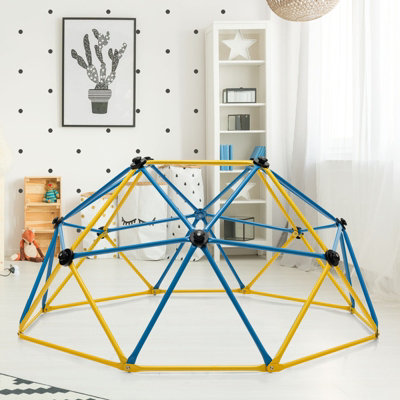 Costway 6FT Dome Climber Climbing Frame Geometric Climbing Dome Kids ...