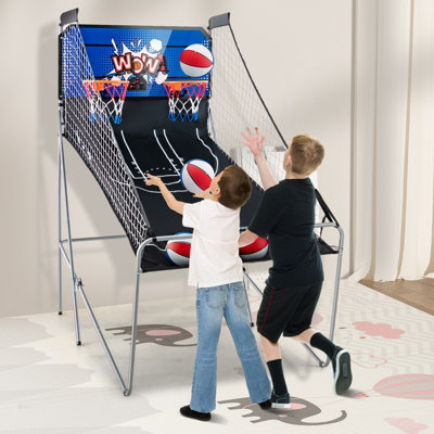Costway 8 IN 1 Basketball Arcade Game Indoor Sport Basketball Arcade ...
