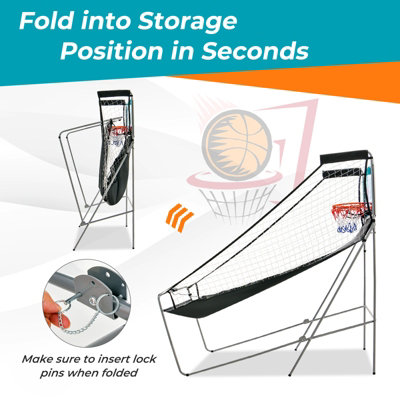 Costway 8 IN 1 Basketball Arcade Game Indoor Sport Basketball Arcade ...
