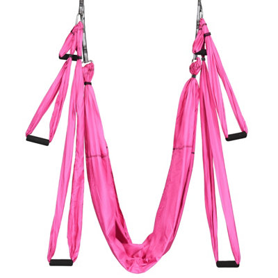Costway Aerial Yoga Swing Set Sling Hammock Inversion Anti-Gravity with ...