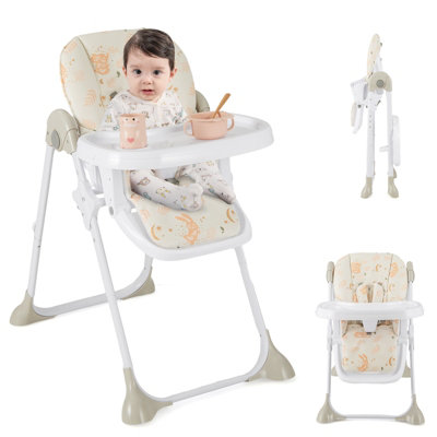 Buy Costway Baby High Chair Convertible Infant Dining Chair with ...