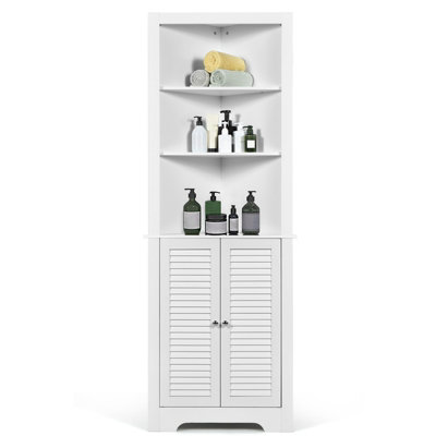 Floor standing corner bathroom cabinet store