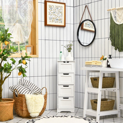 Costway Bathroom Storage Cabinet Freestanding Storage Organizer Side Table