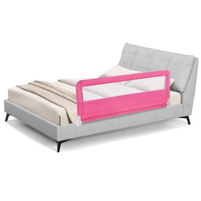 COSTWAY Bed Rail Guard for Toddlers 150CM Foldable Baby Bed Rail w ...