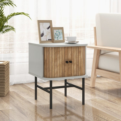 Modern light wood nightstand store