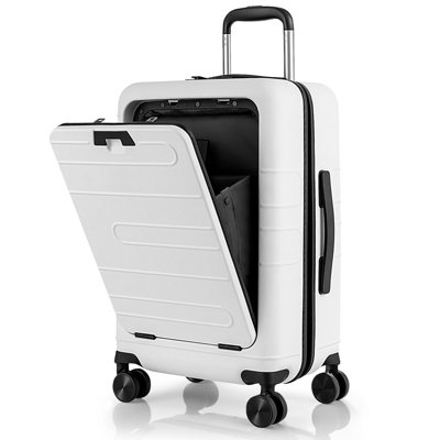 Costway Carry On Luggage 20'' Lightweight PC Hardshell Suitcase w ...