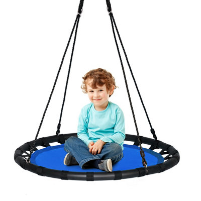 Costway Children Tree Swing Set 100cm Giant Round Nest Swings W ...