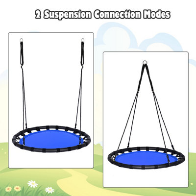 Costway Children Tree Swing Set 100cm Giant Round Nest Swings W ...