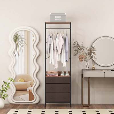Costway Clothes Rack Freestanding Closet Organizer Clothing Stand Dresser