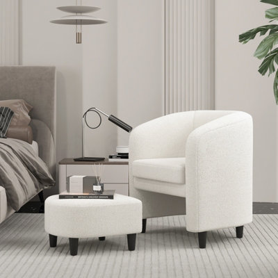 Modern barrel accent chair store