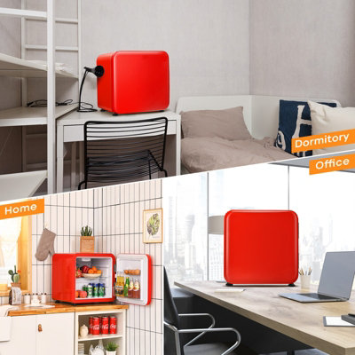 Costway Compact Freestanding Refrigerator Table Top Mini Fridge ...