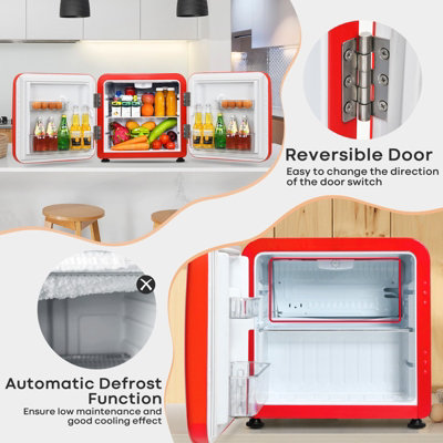 Costway Compact Freestanding Refrigerator Table Top Mini Fridge ...