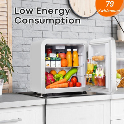 Costway Compact Freestanding Refrigerator Table Top Mini Fridge ...