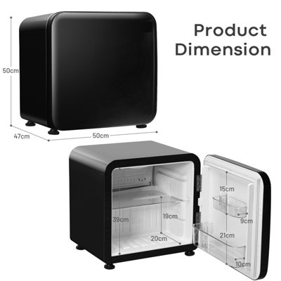 Costway Compact Freestanding Refrigerator Table Top Mini Fridge ...