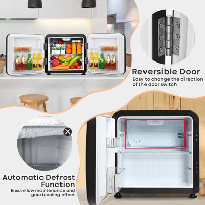 Costway Compact Freestanding Refrigerator Table Top Mini Fridge ...